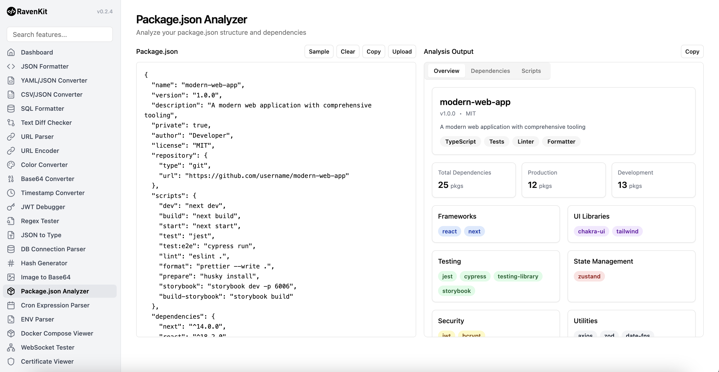 RavenKit - Essential Developer Tools for Modern Development Workflow